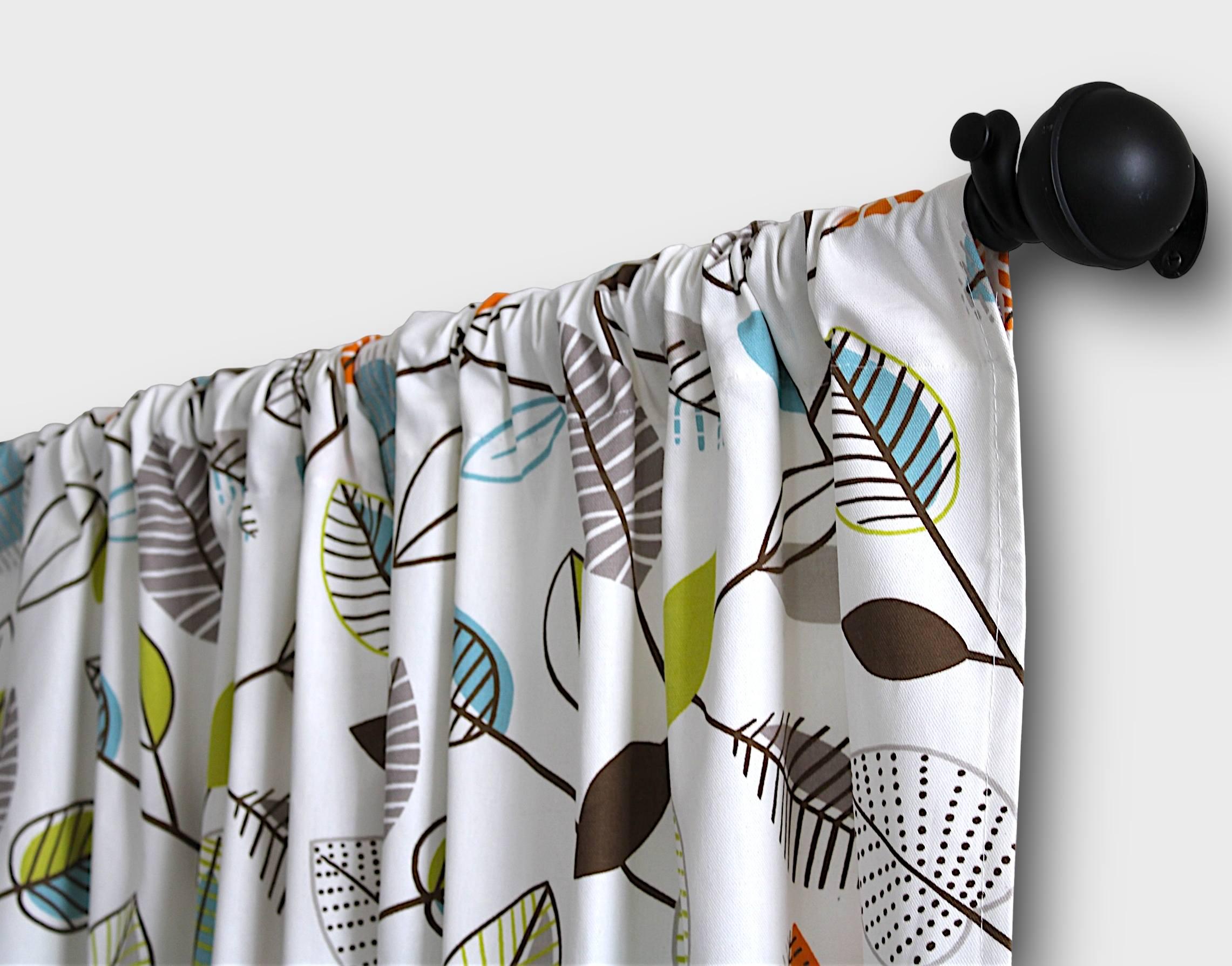 Carson Fiesta Curtains, Retro Leaf Curtain Panels, Drapery Window ...