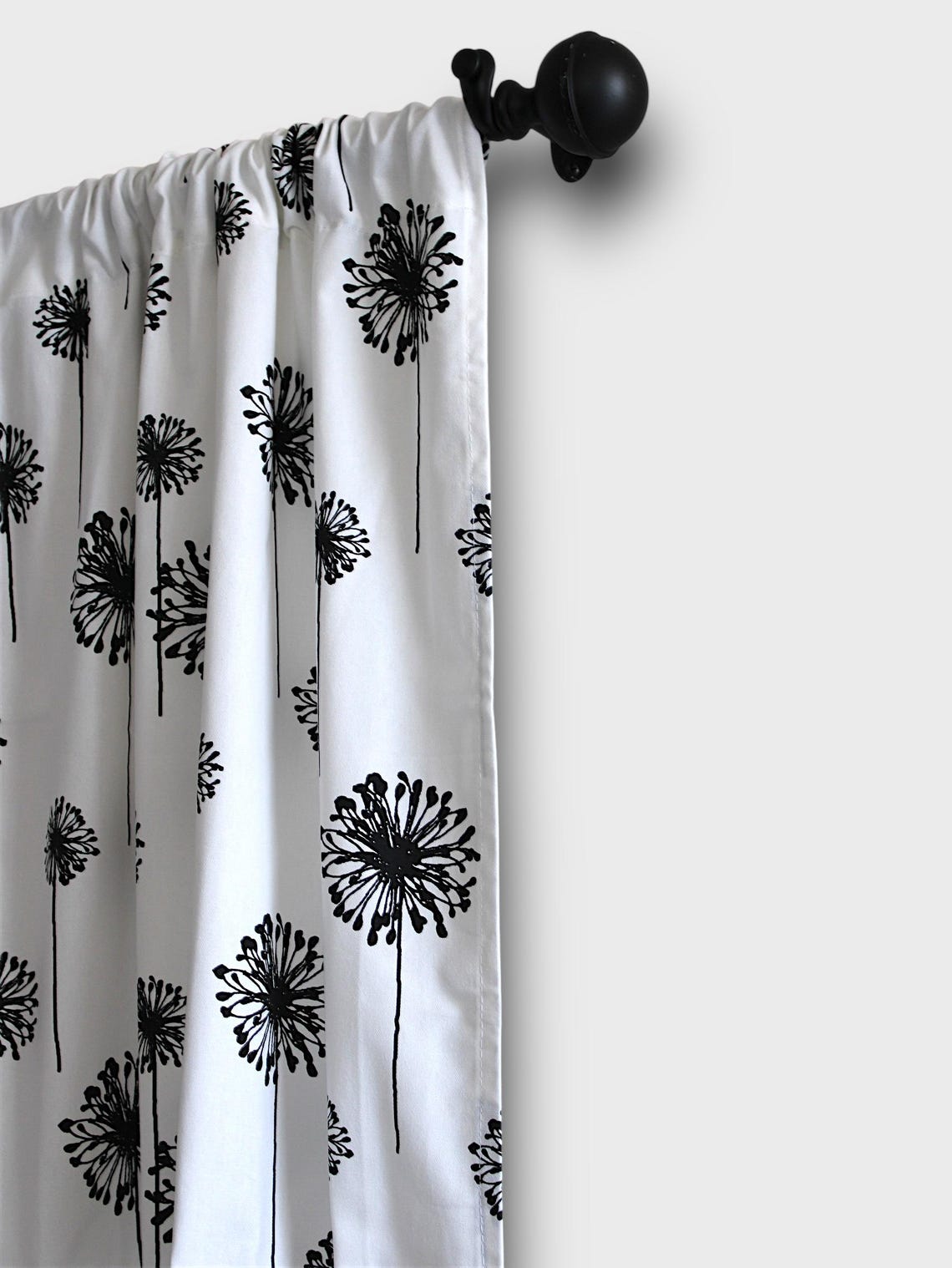 Dandelion Curtains, 4 Colors, Floral Curtain Panels,drapery Window ...