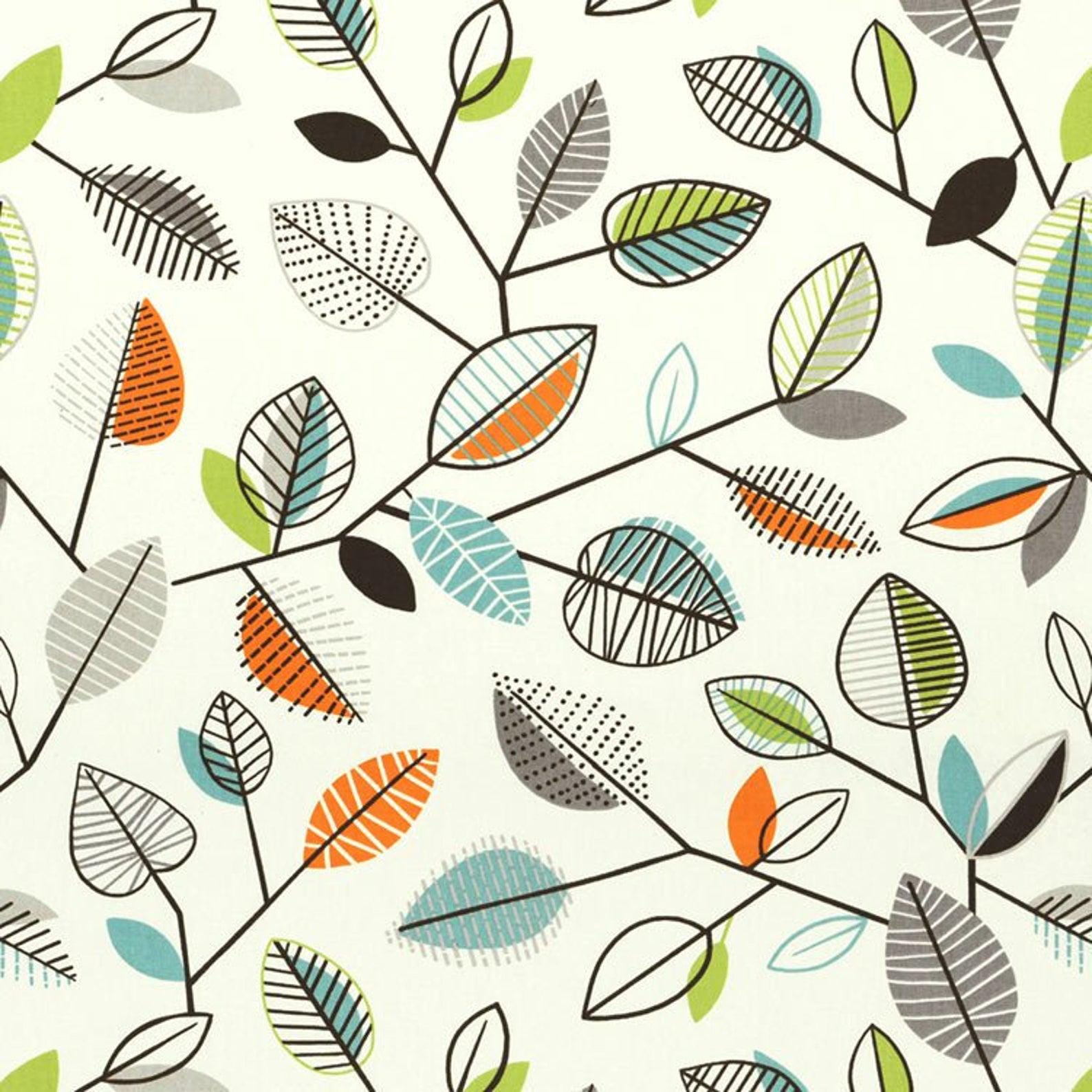 Carson Fiesta Curtains, Retro Leaf Curtain Panels, Drapery Window ...
