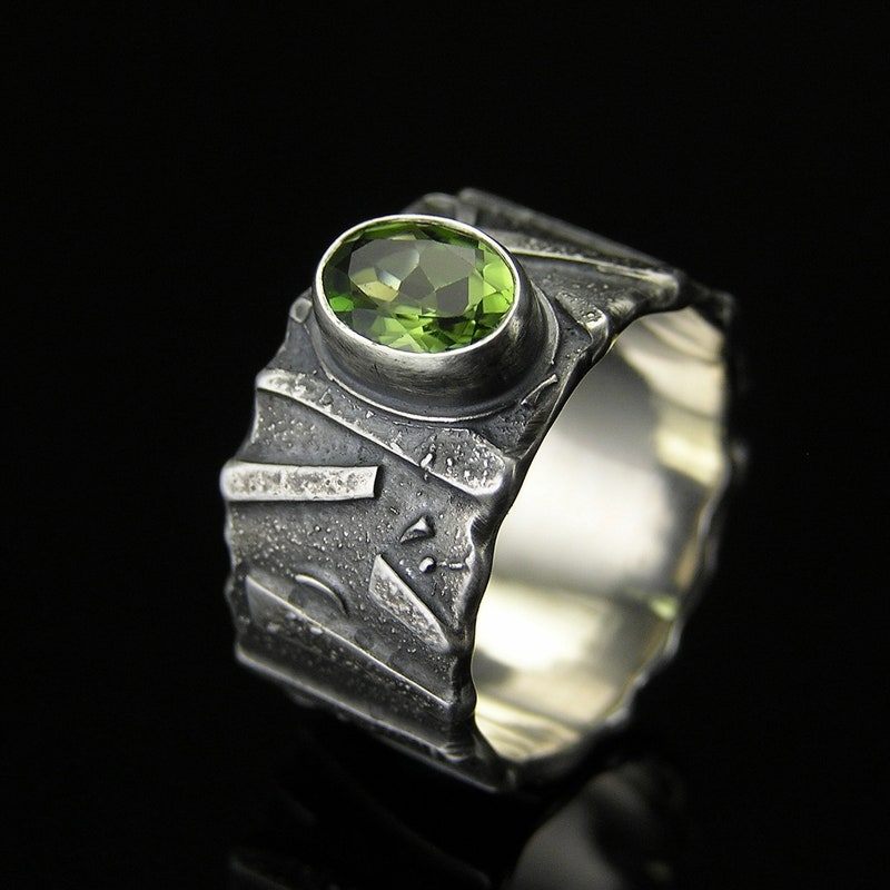 Rustic Silver Ring - Etsy