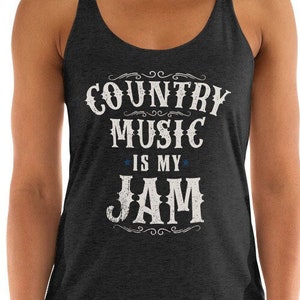 Country Music is My Jam Printed Festival Tank Shirts - Patriotic ...