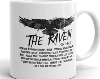 Edgar Allan Poe Classic Poem the Raven Eco Tote Bag - Etsy