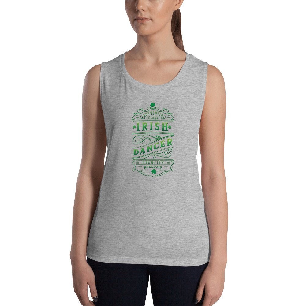 Irish Dancer Ladies Muscle Tank Dance Practice Perfect - Etsy