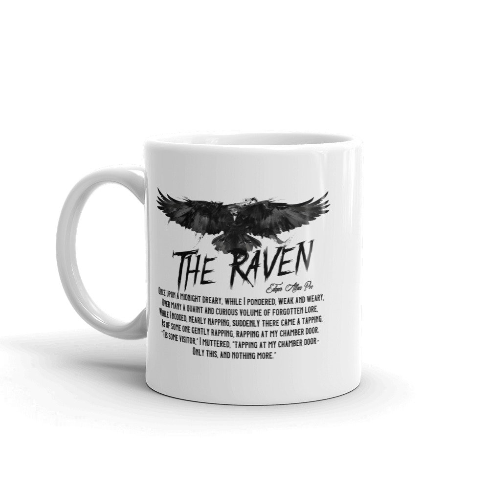Edgar Allan Poe Classic Poem About the Raven Coffee Mug - Etsy