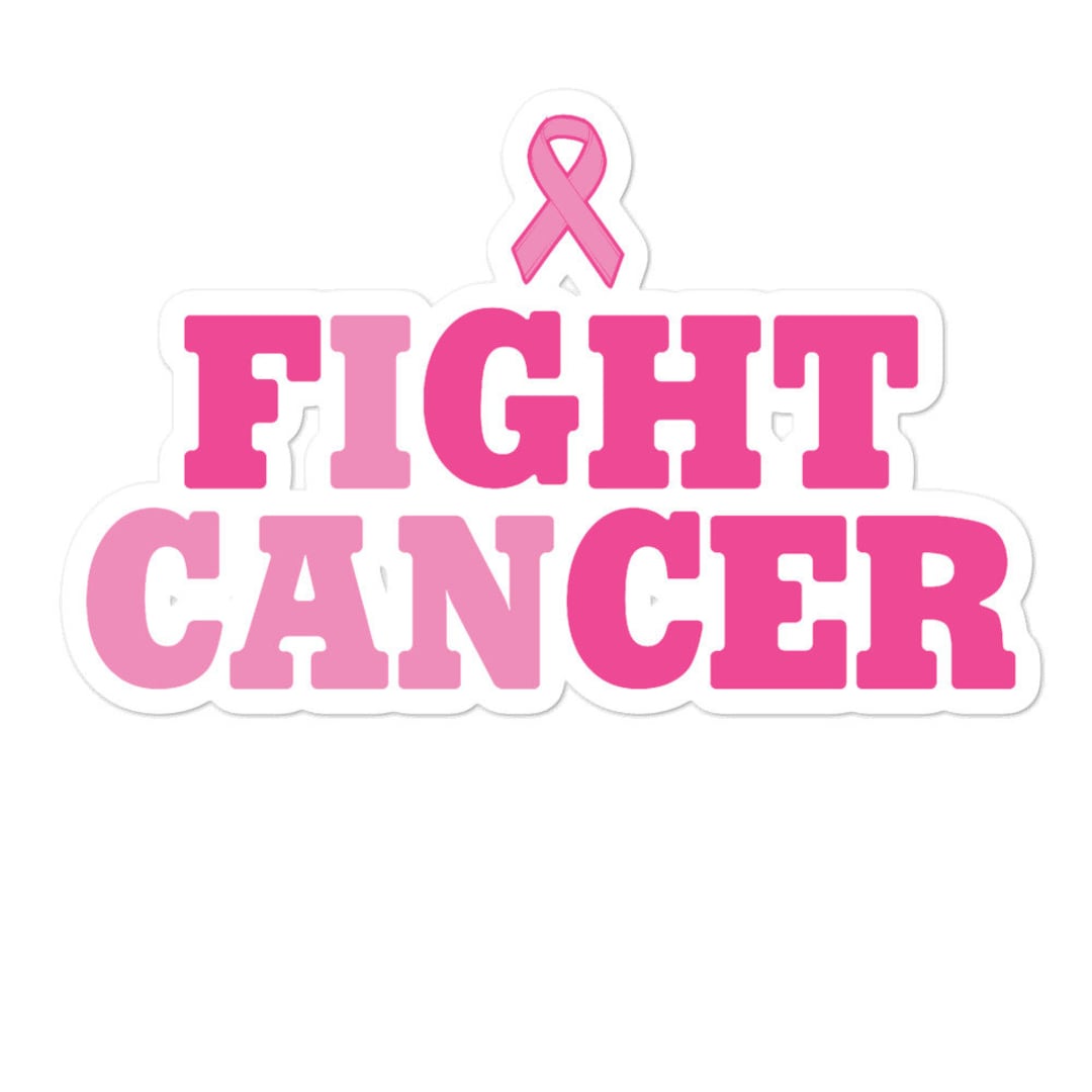 Breast Cancer, Bubble-free Stickers, I Can Fight Breast Cancer Decal ...