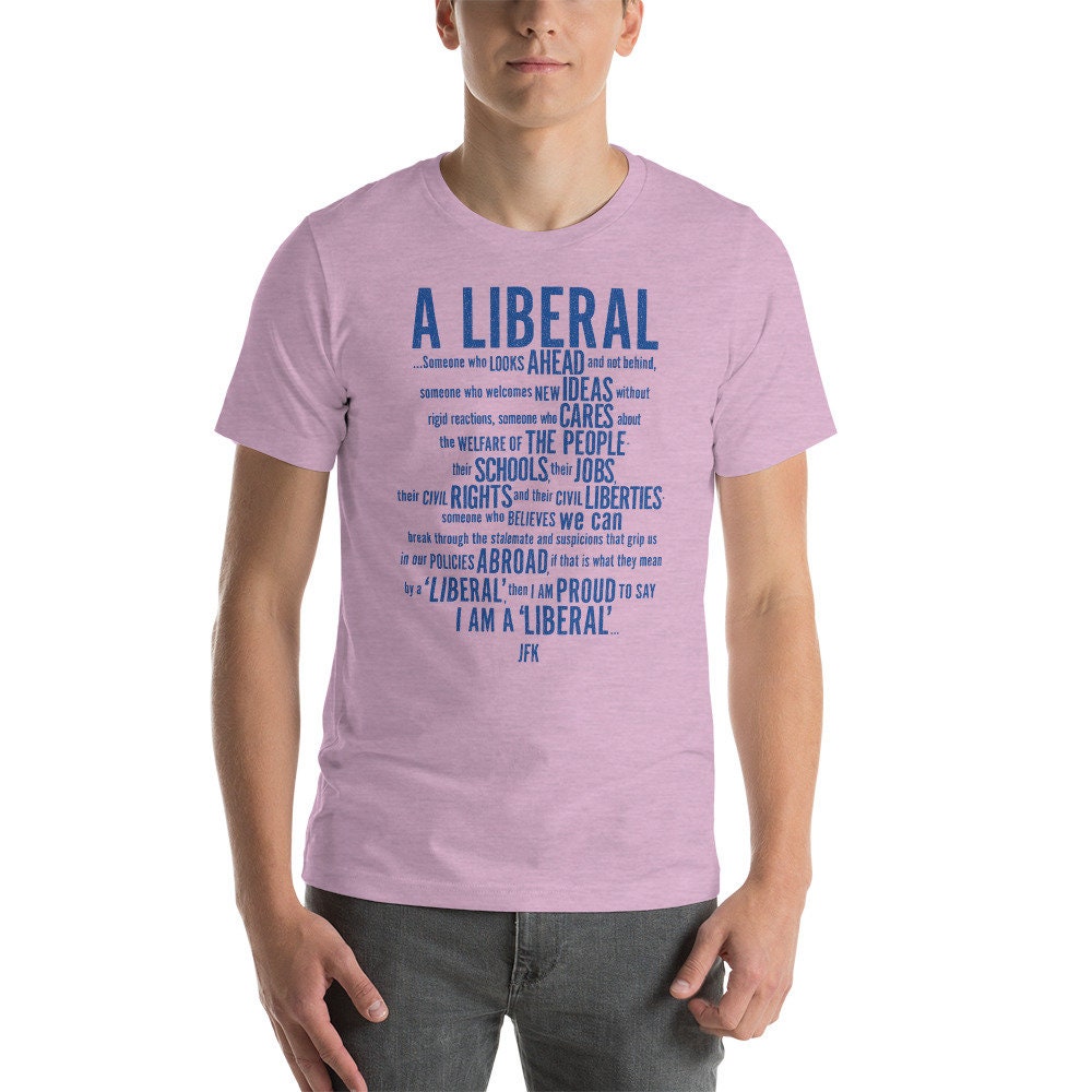 I Am a Liberal Shirt Unisex Democratic Tee Printed Short - Etsy