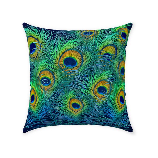 Peacock Pillow - Etsy