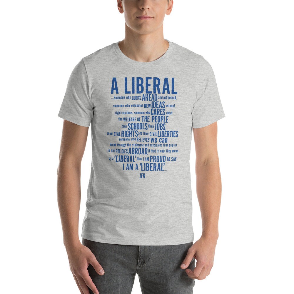 I Am a Liberal Shirt Unisex Democratic Tee Printed Short - Etsy