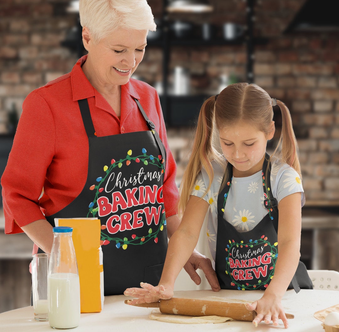 Christmas Baking Crew Aprons, Cooking Apron for Adult and Kids ...