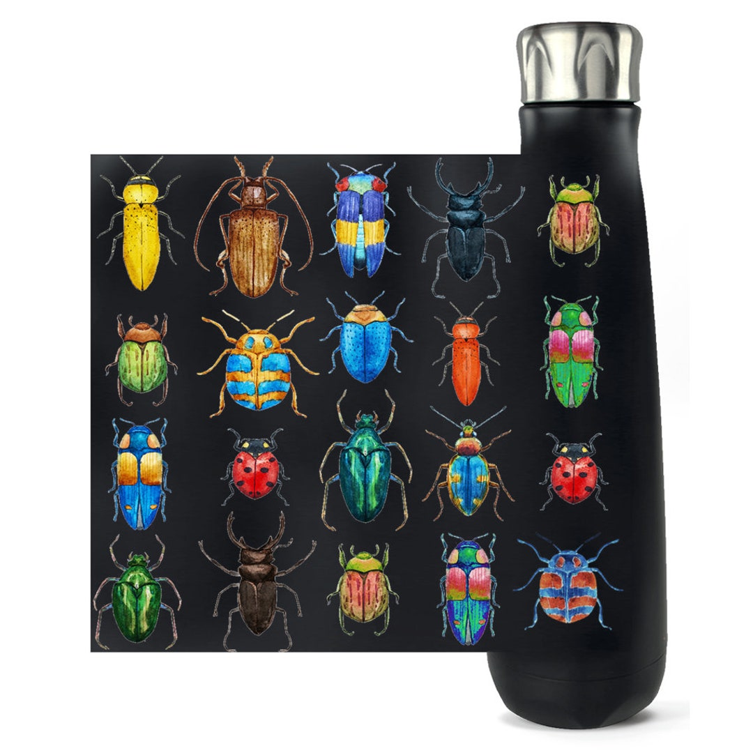 Bugs Are Awesome Bug Lover Bottle - Peristyle Water Bottles Bug Lovers ...