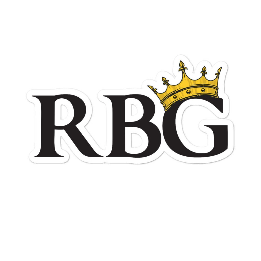 RBG Crown Sticker: Notorious Ruth Bader Ginsburg, Feminist Vinyl Decal ...