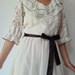 M Vintage Seventies Danish Ruffle Lace Dress - Etsy