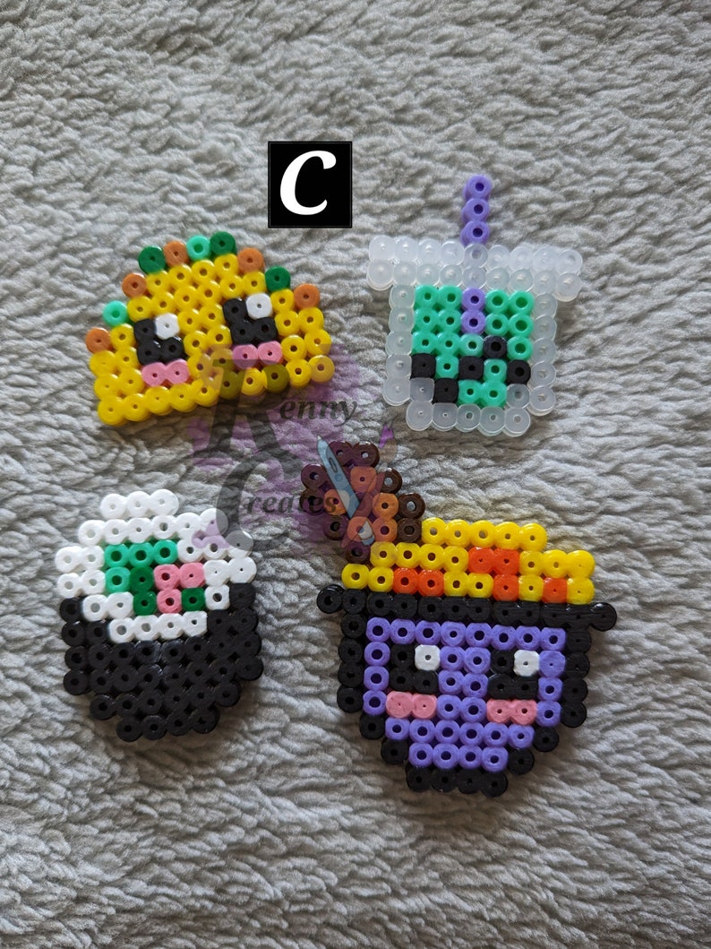 Food Collection Hama/perler Bead Pixel Art - Magnets Available - Etsy