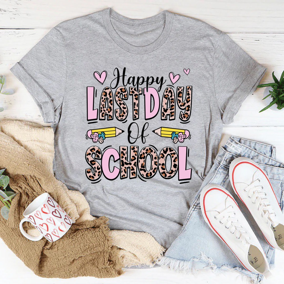 Leopard Happy Last Day of School Png Graduate Student Png - Etsy