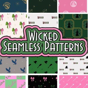 Wicked Seamless Patterns-repeating -digital Paper -movie Broadway ...