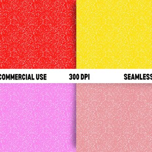 Glitter Seamless Digital Paper Pattern Bundle – 19 Solid Glitter ...