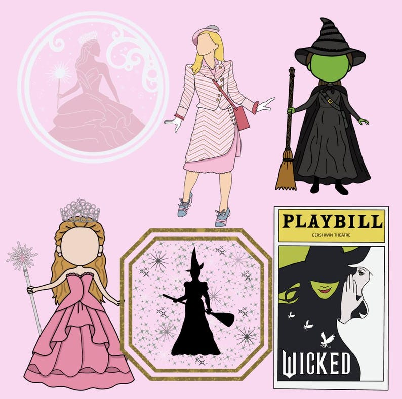 Wicked Clip Art/ Wicked Movie Clip Art Graphics Including Glinda ...