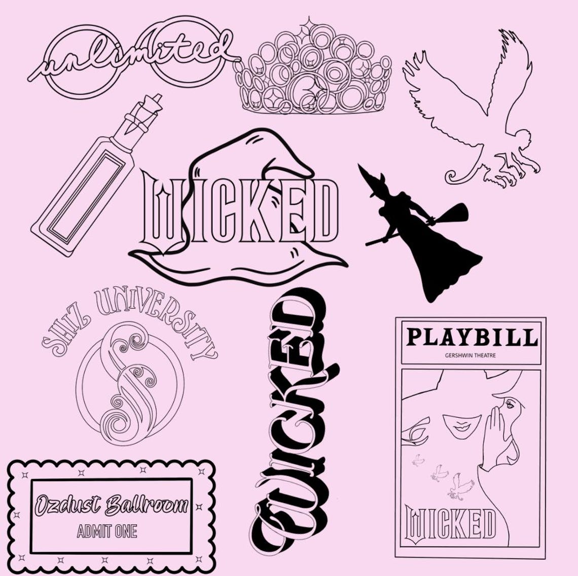 Wicked Clip Art/ Wicked Movie Clip Art Graphics Including Glinda ...