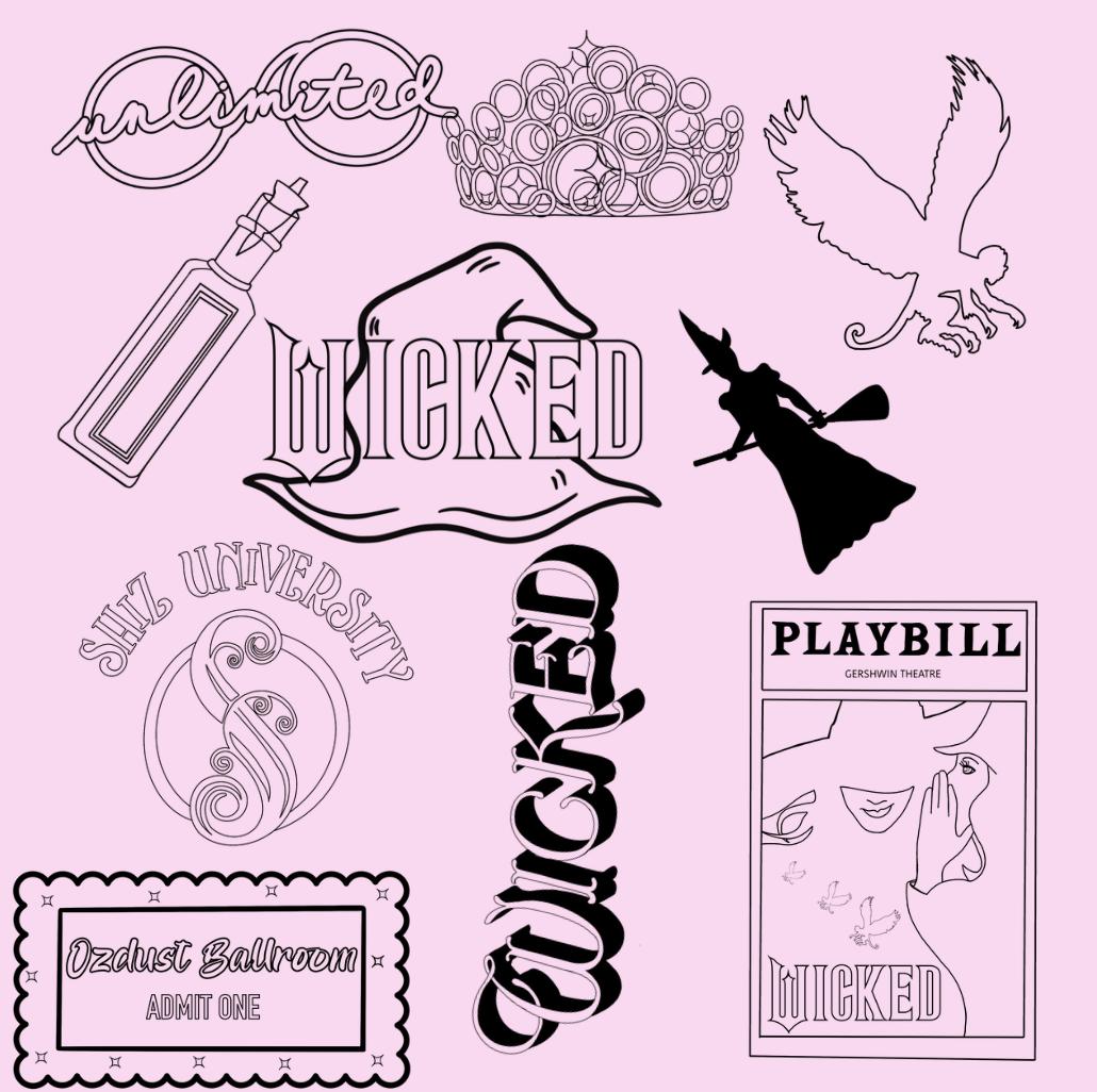 Wicked Clip Art/ Wicked Movie Clip Art Graphics Including Glinda ...