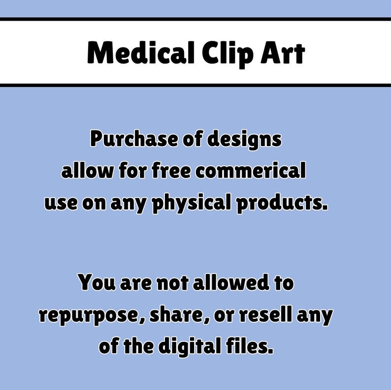 Medical / Healthcare Clip Art Graphics and Seamless Patterns- Nursing ...