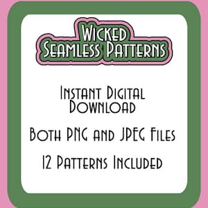 Wicked Seamless Patterns - Etsy