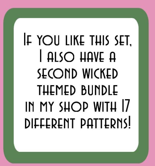 Wicked Seamless Patterns - Etsy