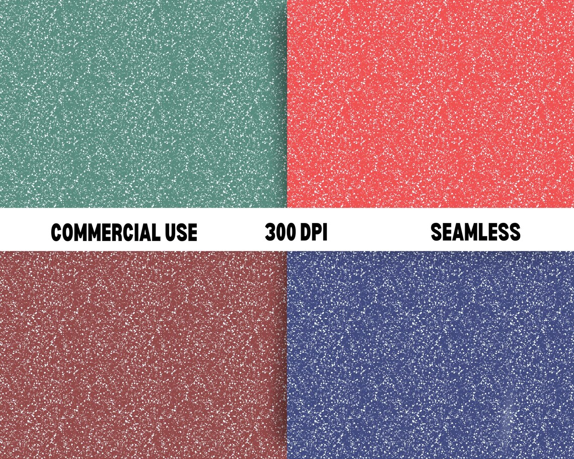 Glitter Seamless Digital Paper Pattern Bundle – 19 Solid Glitter ...