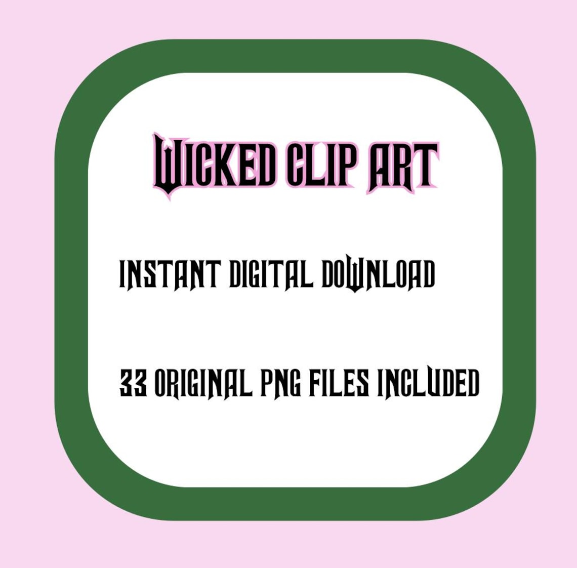Wicked Clip Art/ Wicked Movie Clip Art Graphics Including Glinda ...