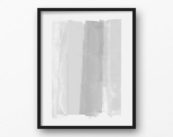Gray abstract art | Etsy