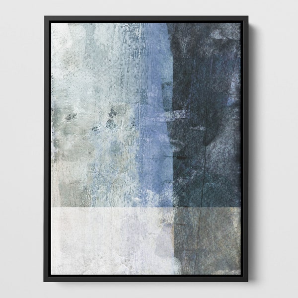 Blue Gray Abstract - Etsy