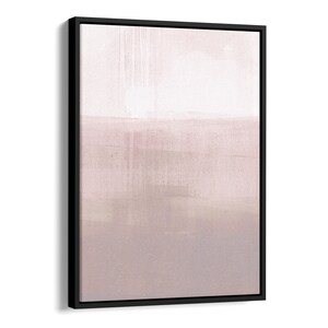 Blush Pink Minimalist Abstract Landscape Painting Print Paper Canvas ...