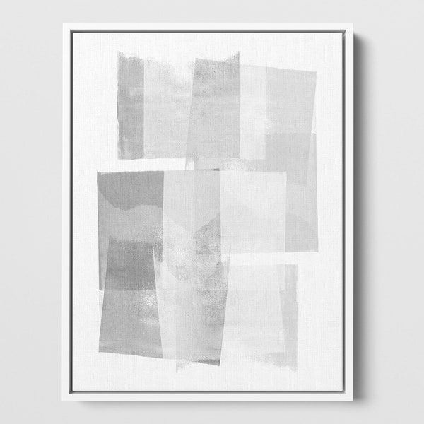 Grey Abstract Art - Etsy