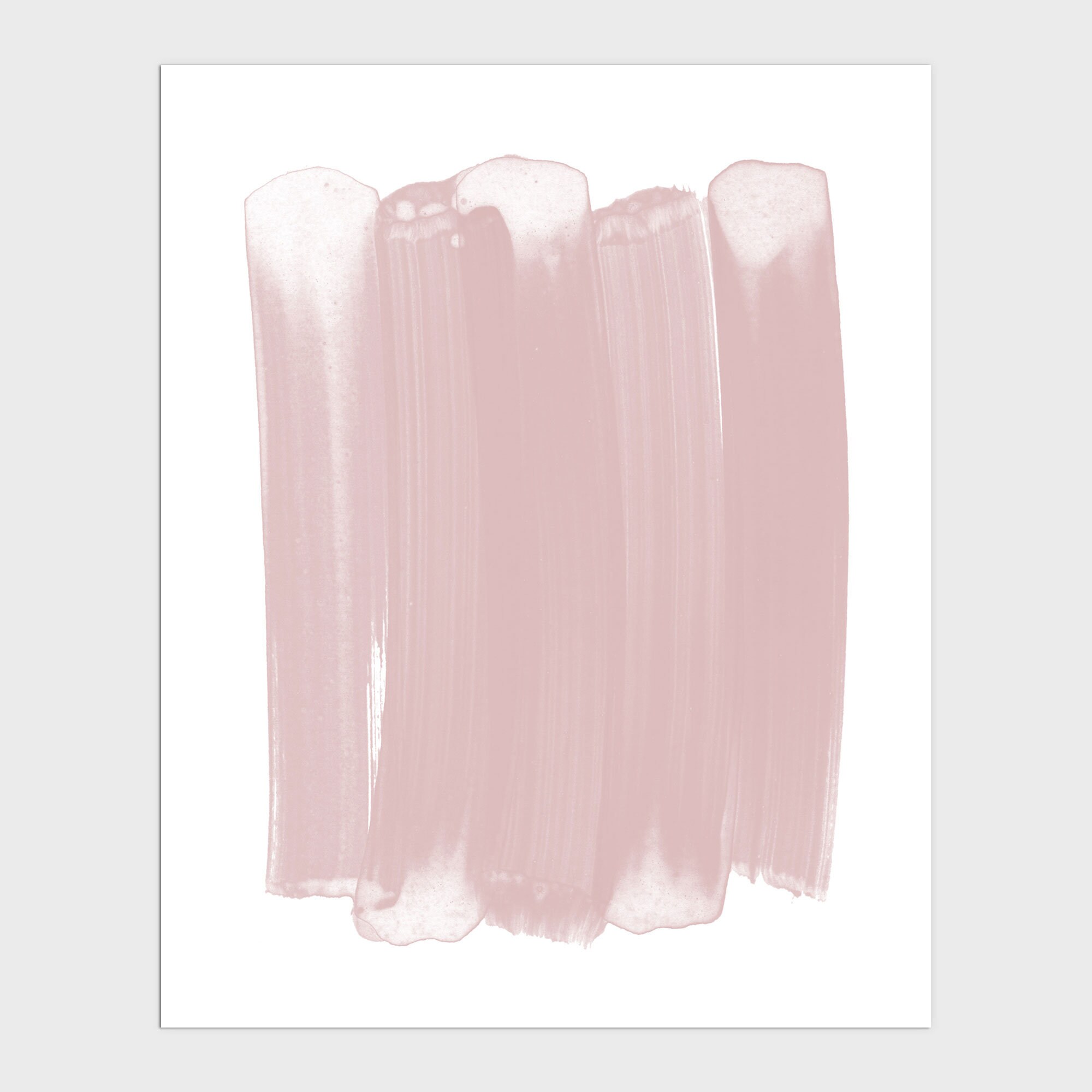 Blush Pink Modern Minimalist Abstract Brush Stroke Painting - Etsy