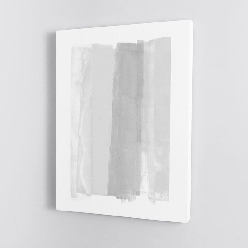 Gray Contemporary Minimalist Abstract Print Framed Neutral | Etsy