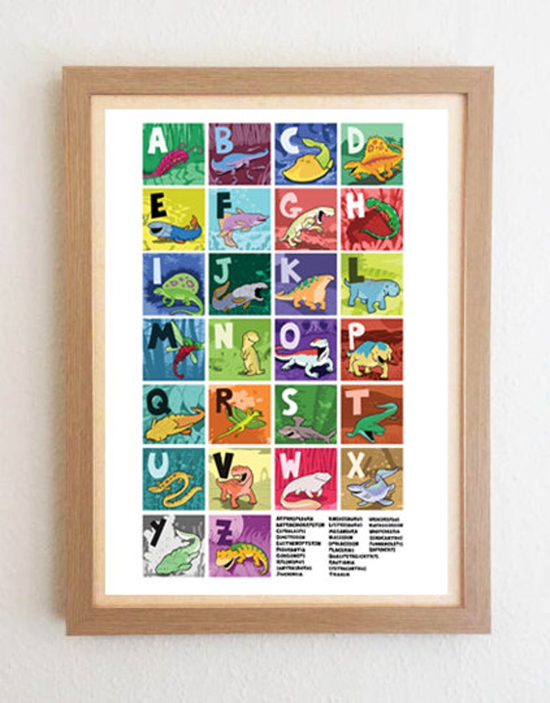 Prehistoric Alphabet From Devonian to Carboniferous to Permian Eras ...