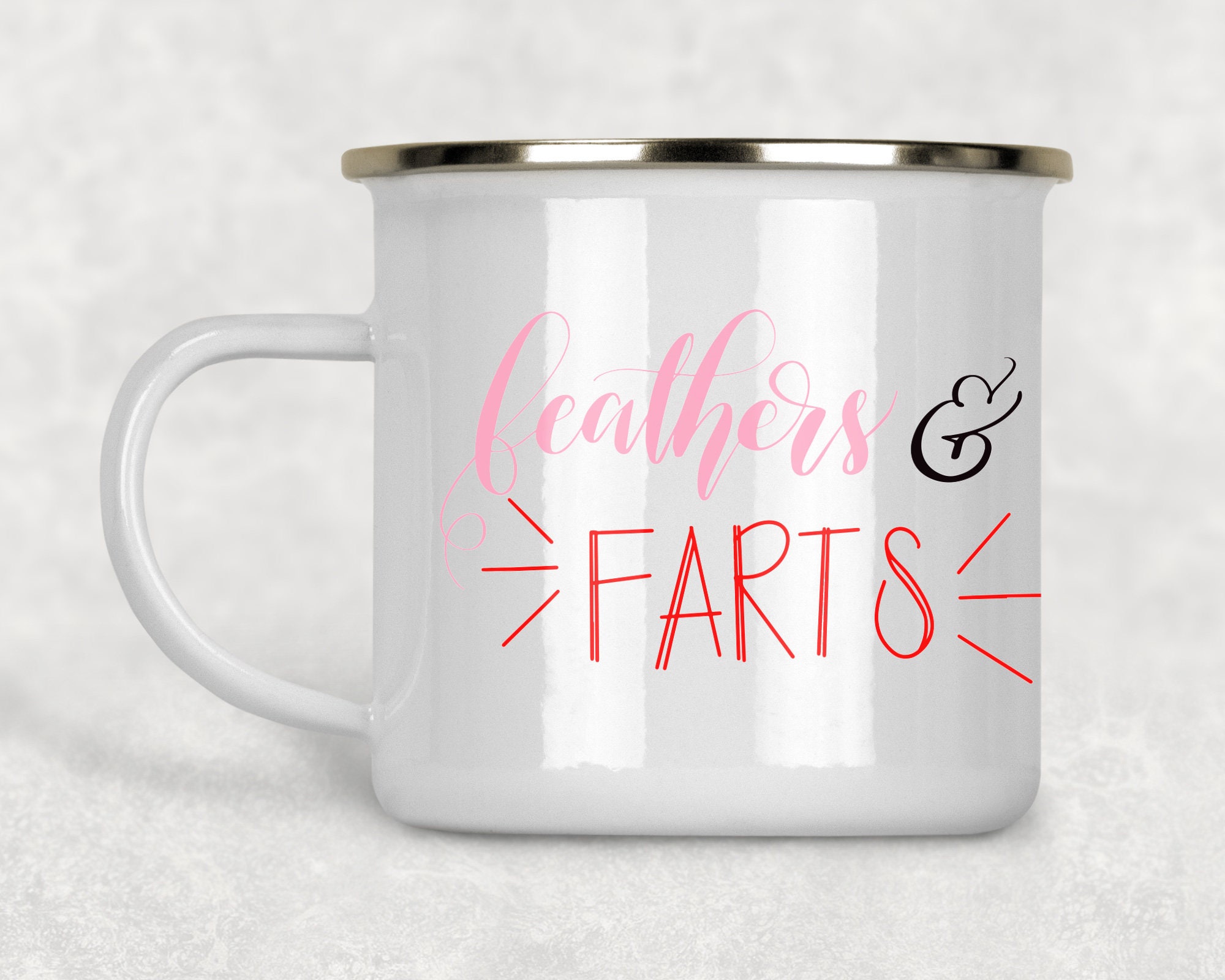 Feathers and Farts SVG, Funny Playful Saying, Calligraphy Cut File, PNG ...