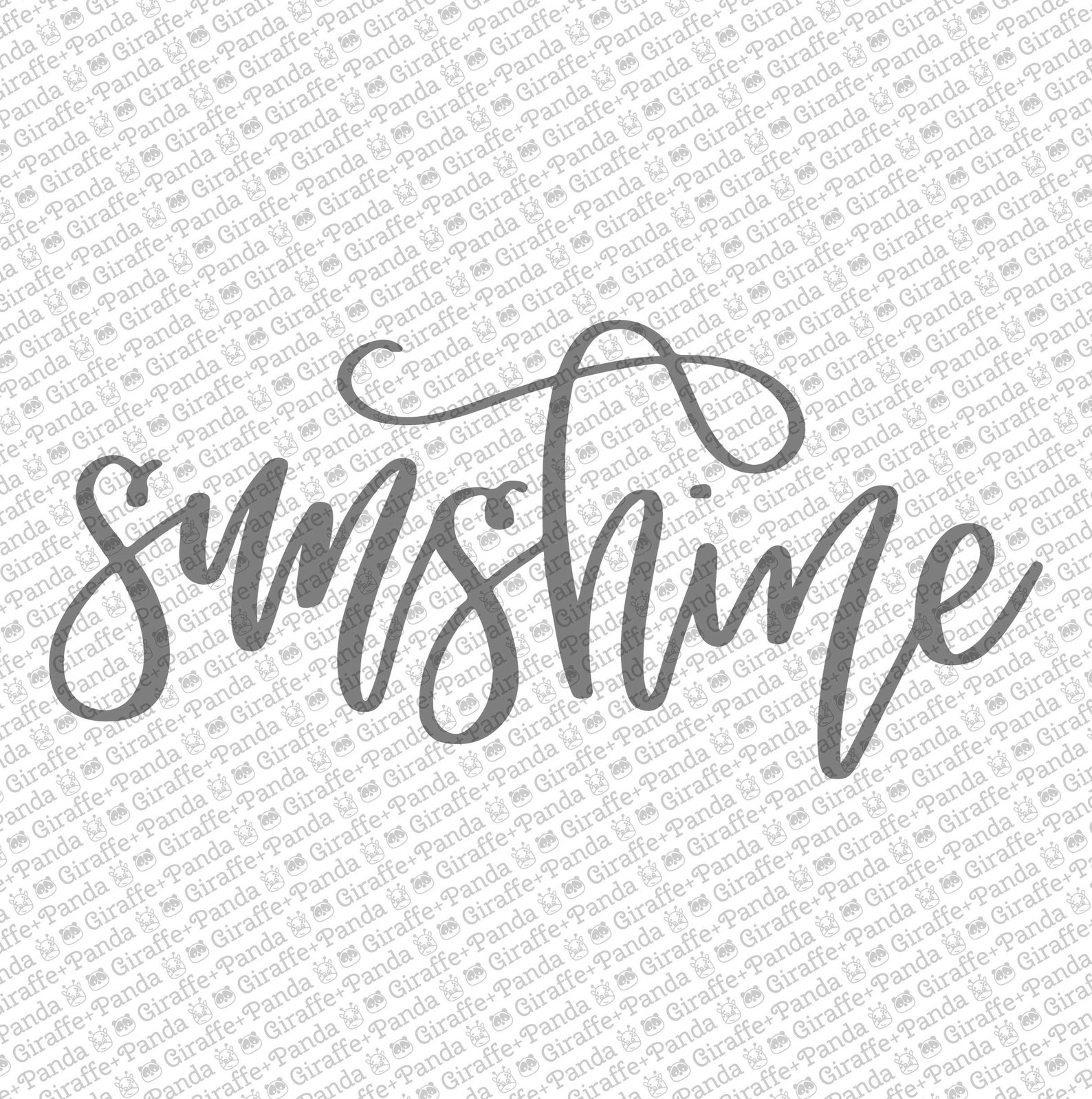 Sunshine Svg Cut File Sunshine Calligraphy Cut File Sunshine Etsy