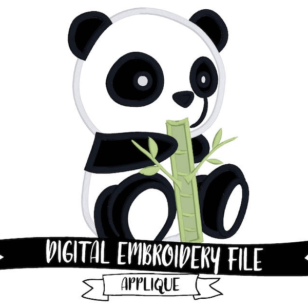 Panda Embroidery - Etsy