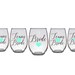 Team Bride, Wine Glasses, Bridesmaid Proposal, Stemless Wine Glasses ...