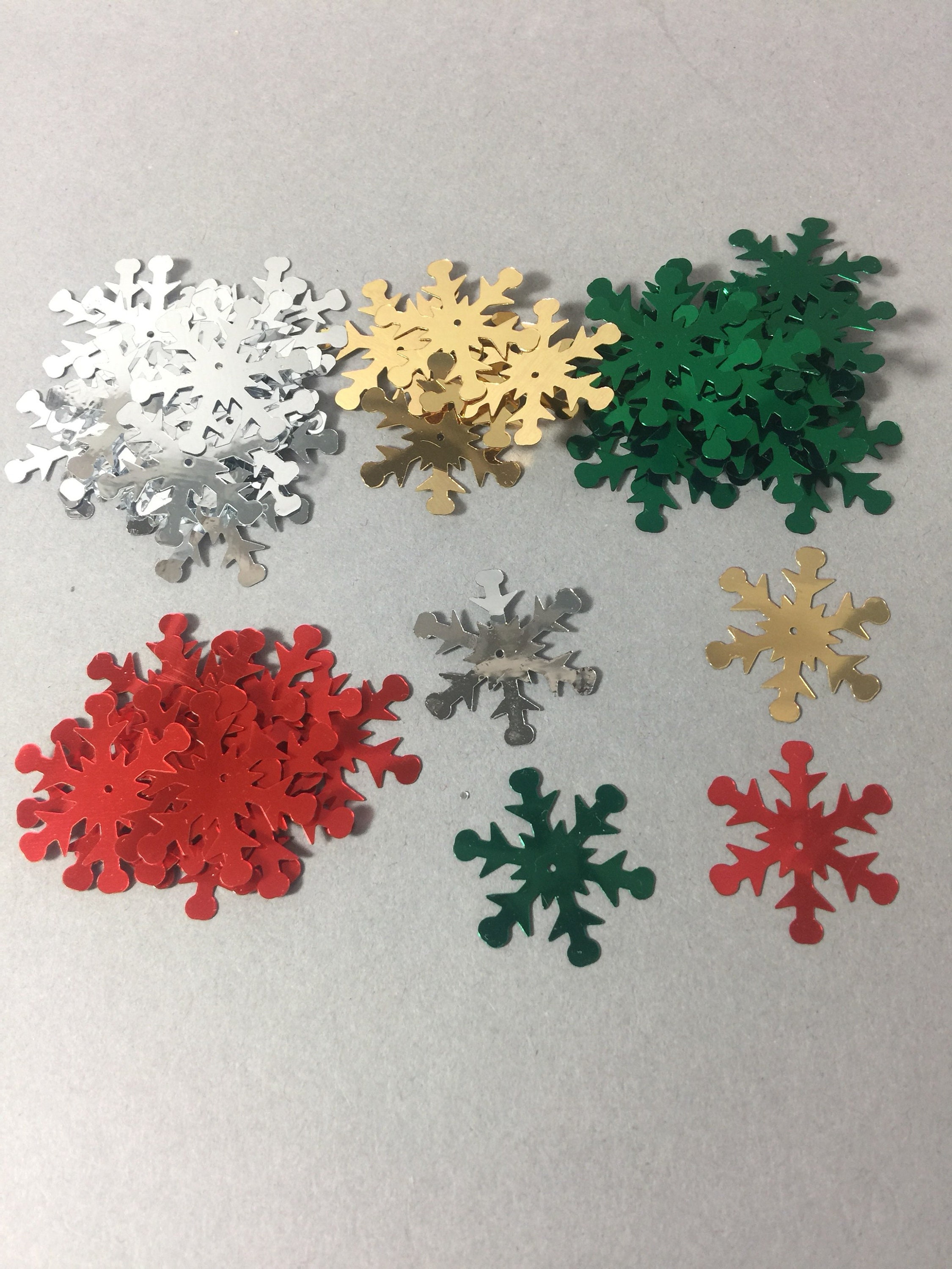 25mm Snow Flake Sequins, Craft Embellishments. 100 Pieces. - Etsy