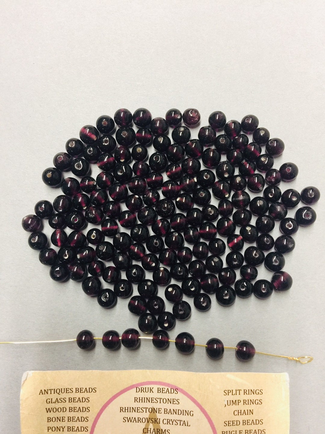 6mm Vintage Beads, Jewelry Making Supplies. Lot of 50 Pcs. - Etsy