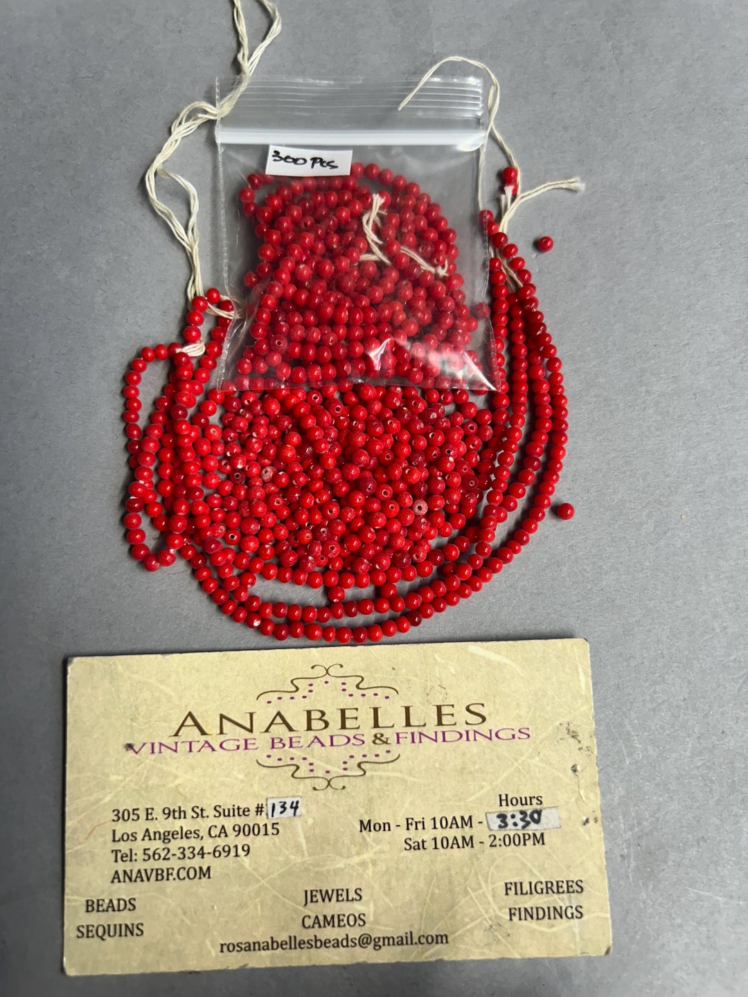 Vintage Beads. NOS. 3mm. Sold by Pack of 300 Beads. - Etsy
