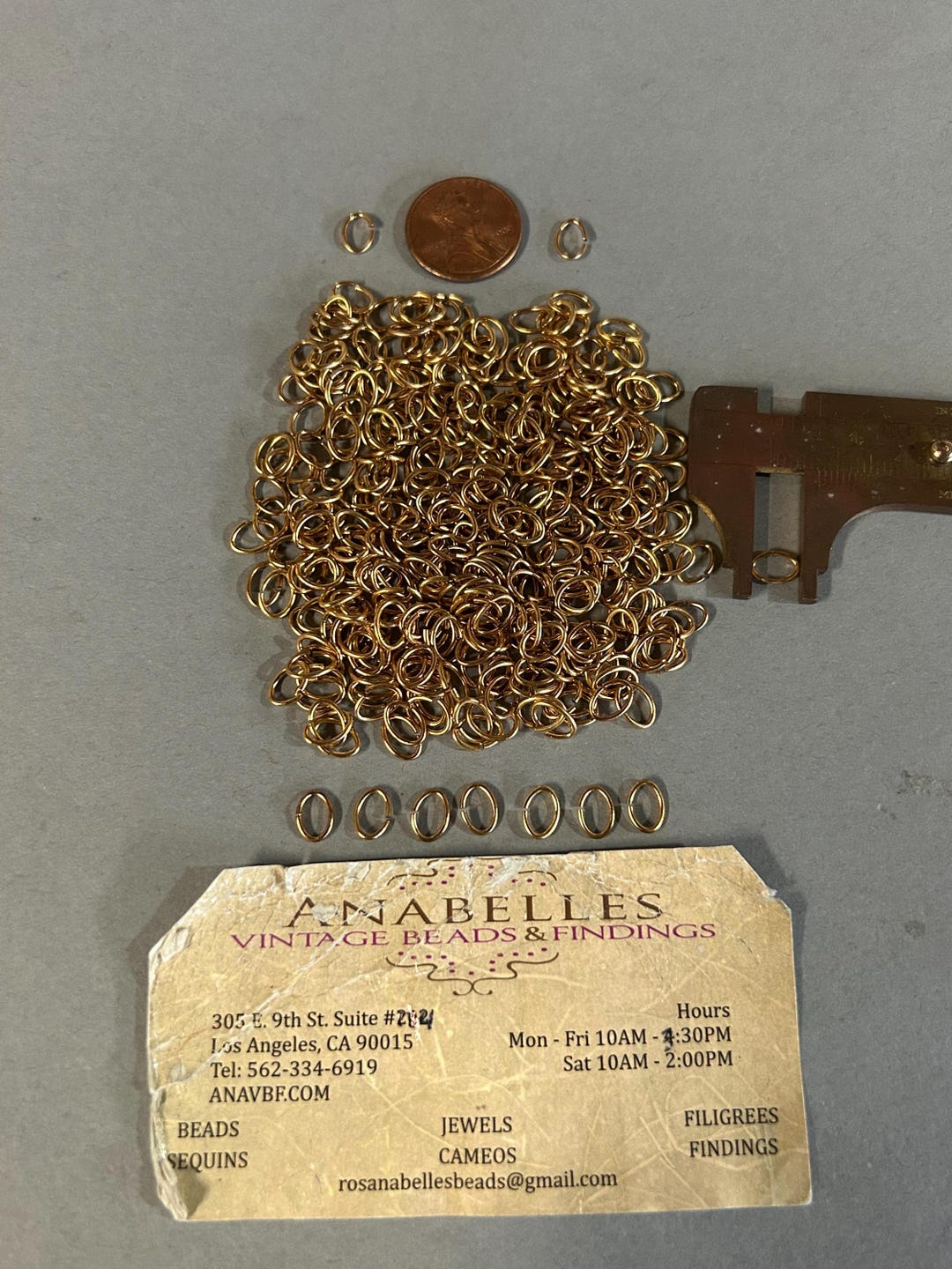 Jump Rings. NOS. 7.5x5x1mm, (04-036) Oval Metal Rings. Sold by Ounce ...