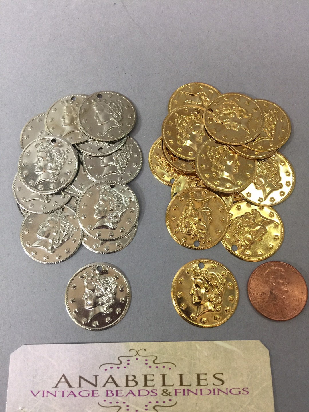 Vintage Coins. NOS. 22mm. Liberty Coin. Sold by Lots of 50 Pieces. - Etsy