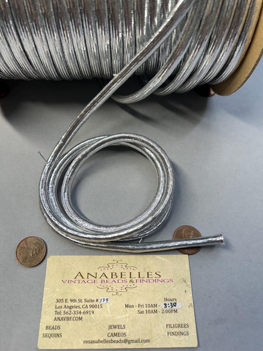 Cord. NOS. 6mm. Tubular Metalic Braids. Sold by Lots of 6 Yards. - Etsy