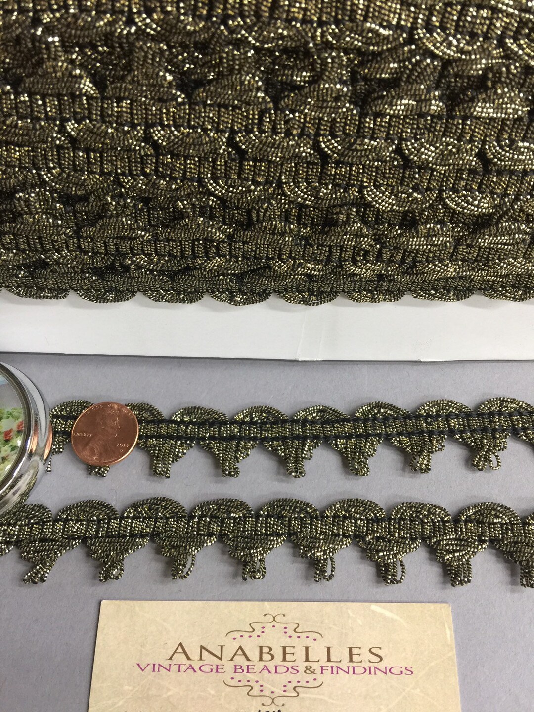 Trims. NOS. Vintage Trims. Metallic Trim. Sold by Lots of 4 Yards - Etsy