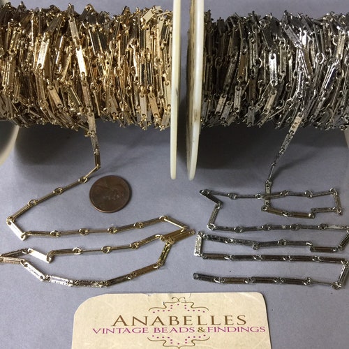Vintage Chain. NOS. Bar Chains. Sold by Lots of 3 Ft. - Etsy