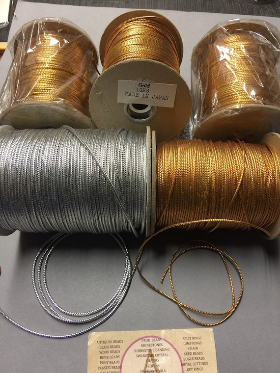 Cord. NOS. Metallic Braids. Sold by Lots of 12 Yards. | Etsy