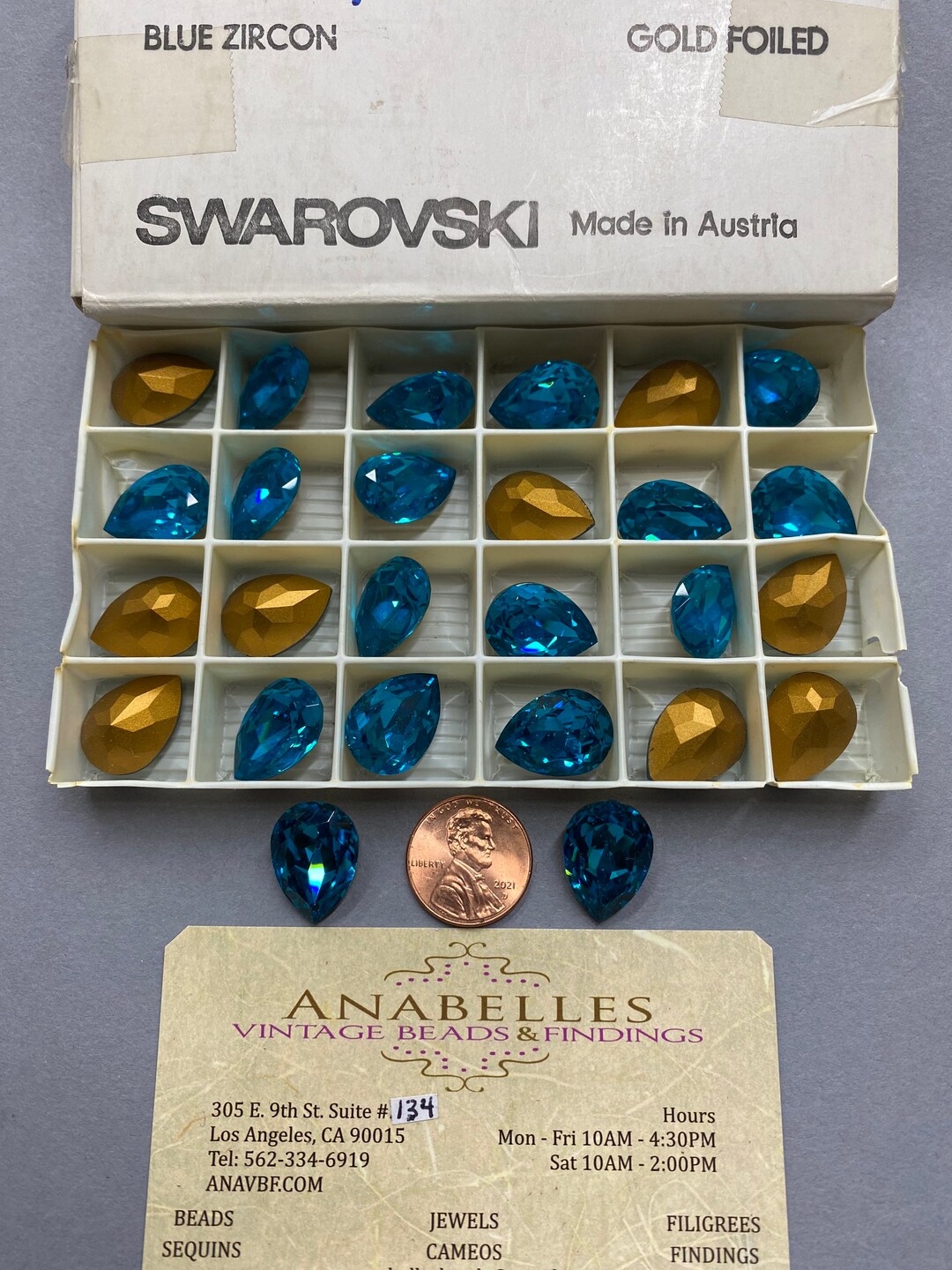 Vintage Crystal. NOS. 18x13mm, Vintage Crystal Drop. Sold by Lots of 3 ...