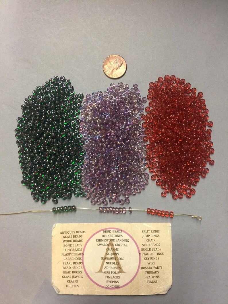 4mm Glass Seed Beads - Czech Made, 1 Oz Lot - Etsy